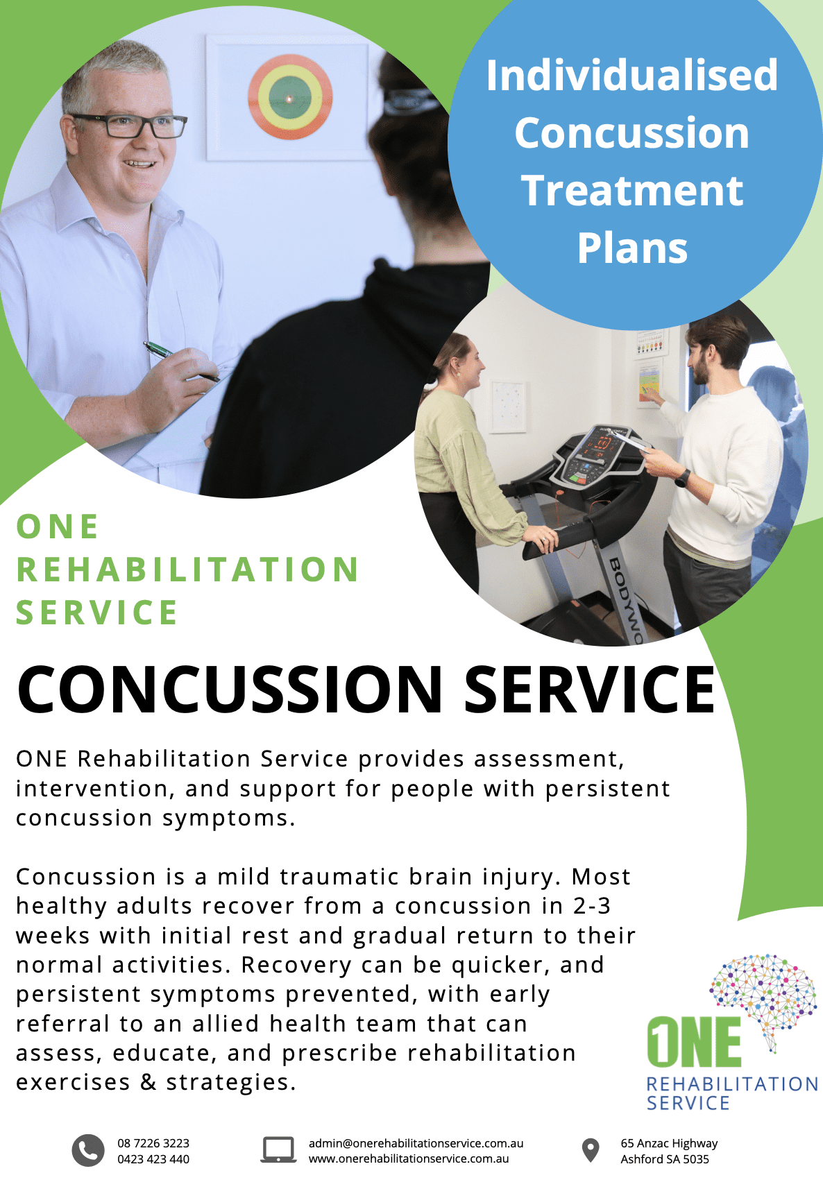 Concussion Service Brochure - ONE Rehabilitation Service
